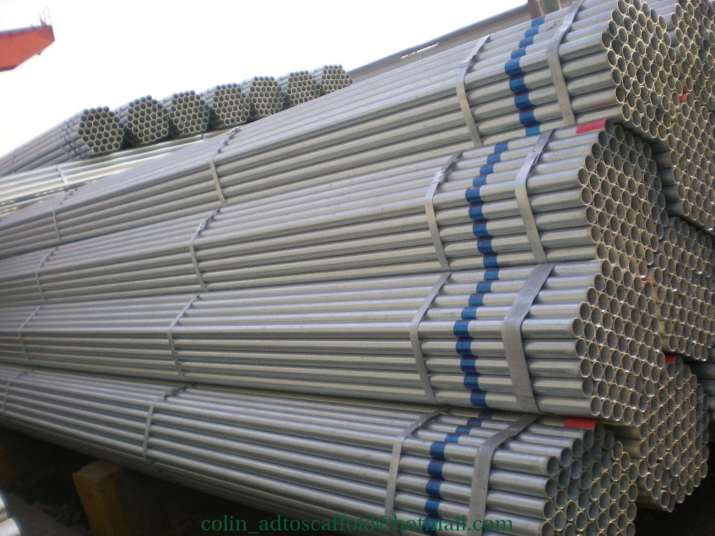 Durable anti-rust galvanized scaffolding tube and scaffolding pipe for ME market
