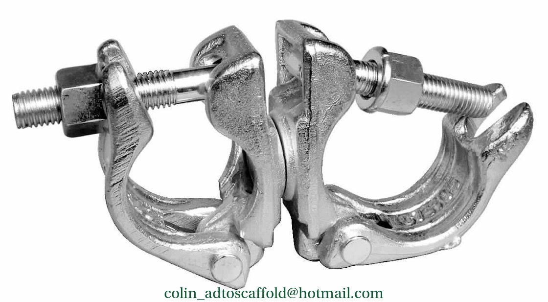 Special offer： affordable permanent steel British Style scaffolding clamps for sale in construction
