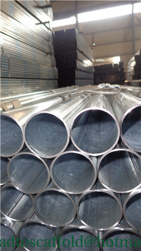 Pre-Galvanized 0.9-2.1mm scaffolding Steel/Iron tube / pipe  for ME market