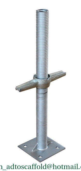 Galvanized Adjustable Steel Scaffolding Leveling Screw Jacks used in construction for Middle East market