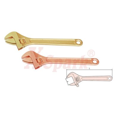 125 Adjustable Wrench non-sparking Combination Wrench Non Sparking Safety Tools Wholesale supplier