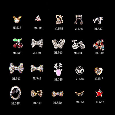 Nail Art Decoration Alloy Jewelry Glitter Rhinestone ML533-552