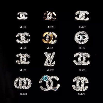 Hot NEW Wholesale Alloy Jewelry 3D Nail Art Jewelry Nail rhinestones Sticker Supplier Number ML125-136