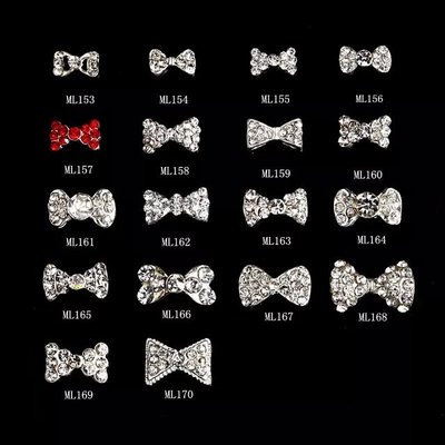Hot NEW Wholesale Alloy Jewelry 3D Nail Art Jewelry Nail rhinestones Sticker Supplier Number ML153-170
