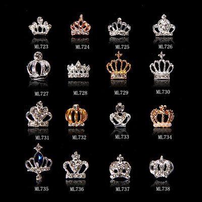Hot NEW Wholesale Alloy Jewelry 3D Nail Art Jewelry Nail rhinestones Sticker Supplier Number ML723-738