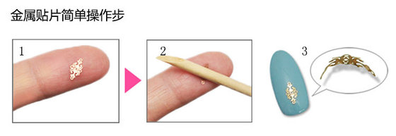 Hot NEW Wholesale Alloy Jewelry 3D Nail Art Jewelry Nail rhinestones Sticker Supplier Number ML786-801