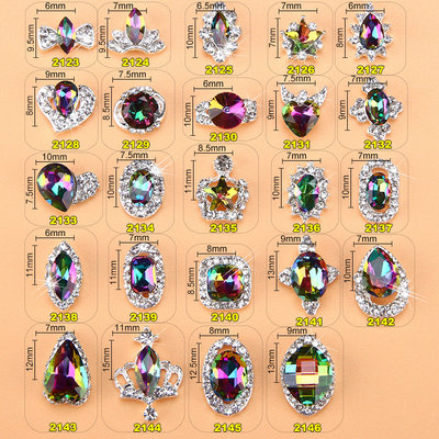 Hot NEW Wholesale Alloy Jewelry 3D Nail Art Jewelry Nail rhinestones Sticker Supplier Number ML2123-2146