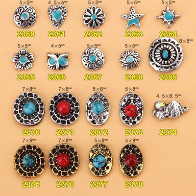 Hot NEW Wholesale Alloy Jewelry 3D Nail Art Jewelry Nail rhinestones Sticker Supplier Number ML2360-2378