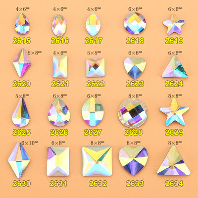 Hot NEW Wholesale Alloy Jewelry 3D Nail Art Jewelry Nail rhinestones Sticker Supplier Number ML2615-2634