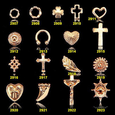 Hot NEW Wholesale Alloy Jewelry 3D Nail Art Jewelry Nail rhinestones Sticker Supplier Number ML2907-2923
