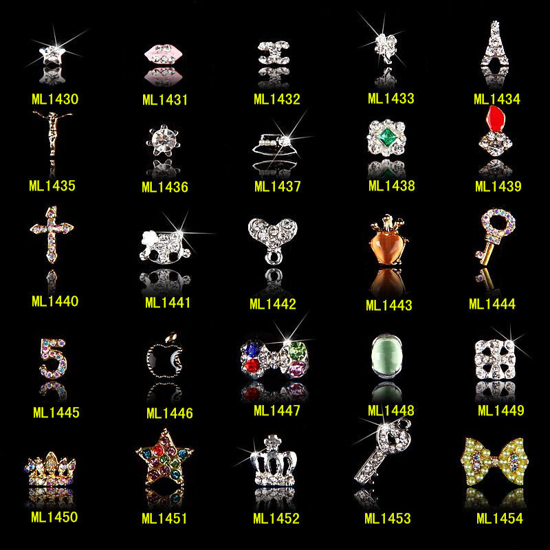 Cartoon 3D Nail Art Decorations Diamond Rhinestones Nails Art Glitter Jewelry ML1430-1454