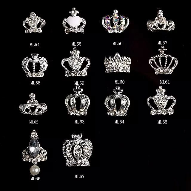 Hot NEW Wholesale nail art Jewelry 3D Nail Art Jewelry Nail rhinestones Sticker Supplier Number ML54-67