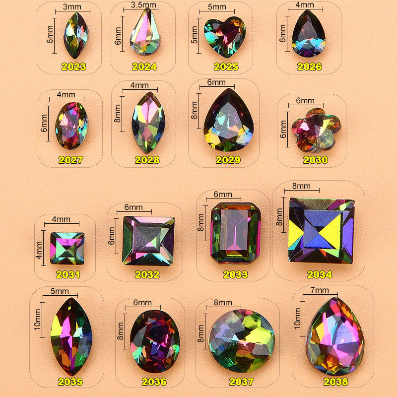 Hot NEW Wholesale Alloy Jewelry 3D Nail Art Jewelry Nail rhinestones Sticker Supplier Number ML2023-2038