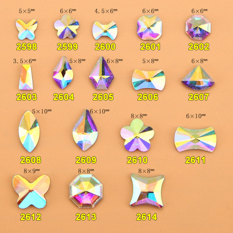 Hot NEW Wholesale Alloy Jewelry 3D Nail Art Jewelry Nail rhinestones Sticker Supplier Number ML2598-2614