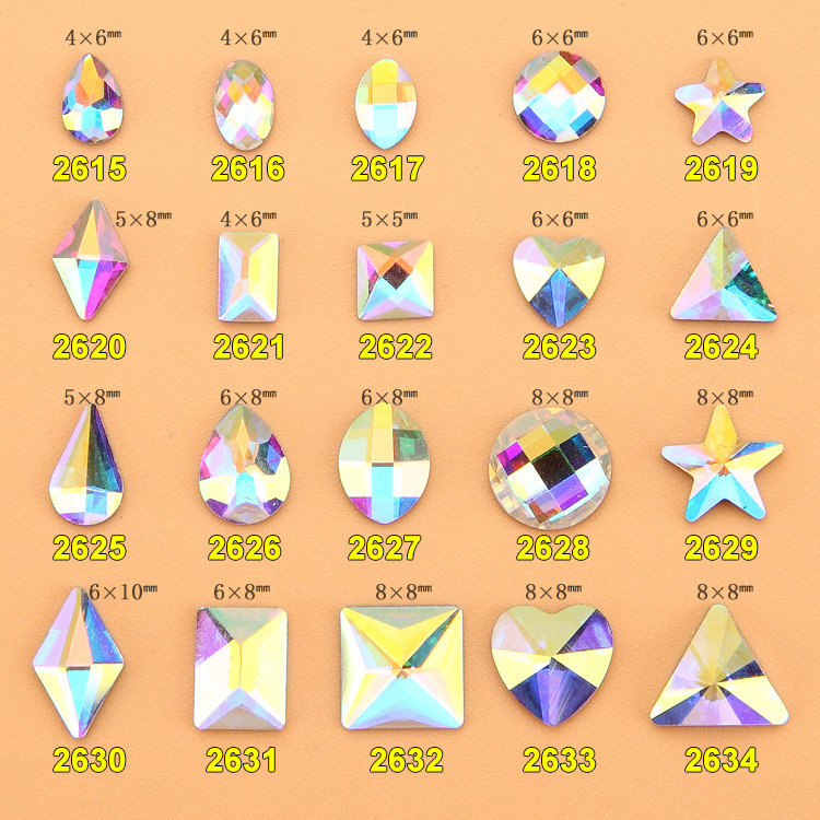 Hot NEW Wholesale Alloy Jewelry 3D Nail Art Jewelry Nail rhinestones Sticker Supplier Number ML2615-2634