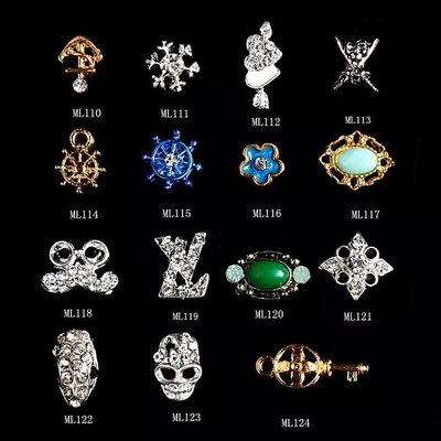 3D Nail Art Decoration Alloy Jewelry Glitter Rhinestone ML110-124