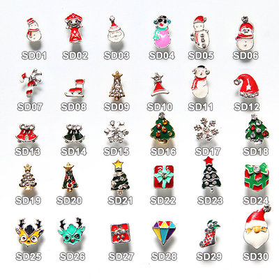 Hot NEW Wholesale Alloy Jewelry 3D Nail Art Jewelry Nail rhinestones Sticker Supplier Number SD1-30