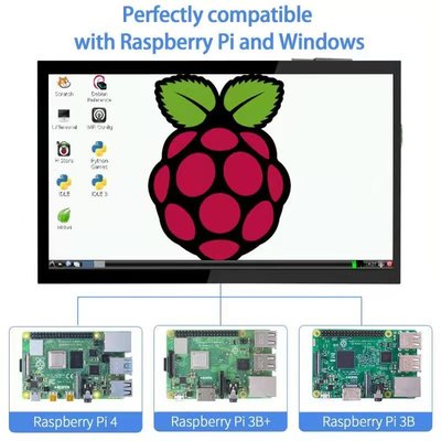 Best price Wholesale 10.1inch Raspberry Pi LCD display with capacitive touch screen & HDMI board 16:9 Ratio IPS Screen