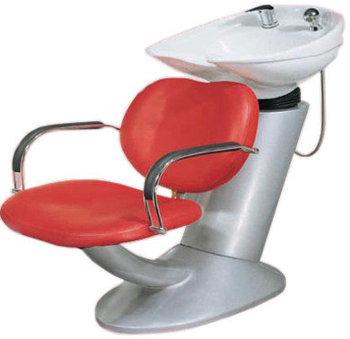 China Durable Shampoo Chair And Bowl Combo For Hair Washing , Pu Leather Materials supplier