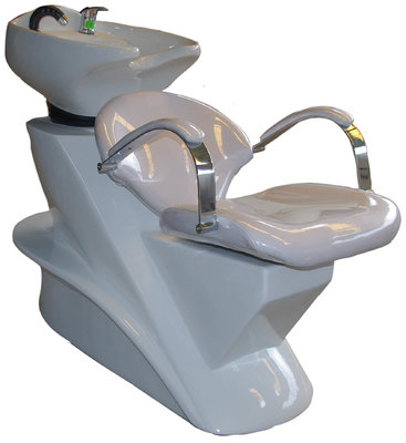 China White Color Salon Shampoo Chairs Durable Ceramic Sink With Upholstered supplier