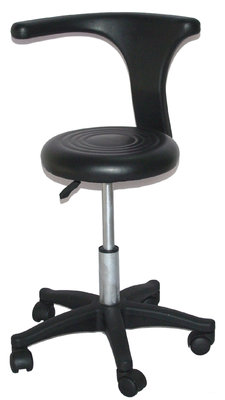 China Morden Hair Styling Salon Rolling Chair For Cutting Hair , Chrome Foot supplier