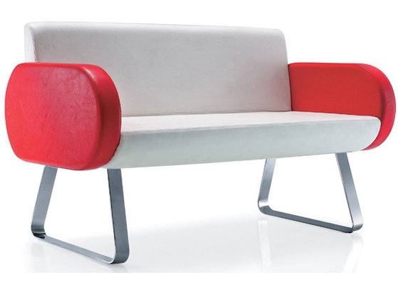 China Stainless Foot White Waiting Room Chairs For Barber Shop , Easily Moving supplier
