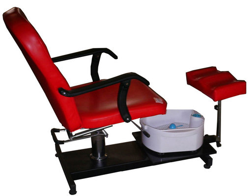 China Red Foot SPA Pedicure Chair No Plumbing With Massage , Hydraulic Pump supplier