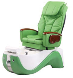 China WT-8238 Green Hydraulic Reclining Pedicure Chair 220v -110V With Color Changing Light supplier