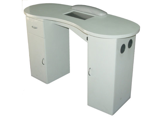 China White Salon Modern Manicure Table For Collection , Portable Nail Table supplier