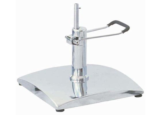 China Sliver Salon Equipment Parts Stylish Chair Square Base Chrome Surface supplier
