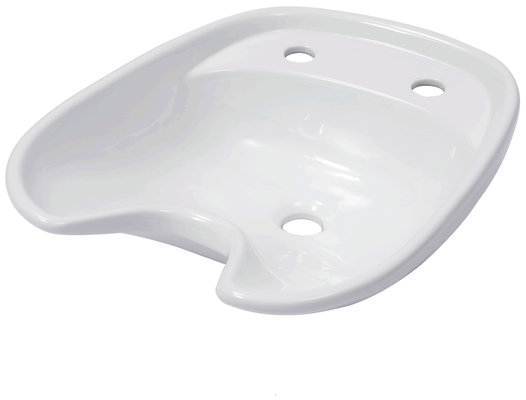 China Ceramic Salon Equipment Parts Hair Salon Shampoo Bowls Smooth Surface supplier