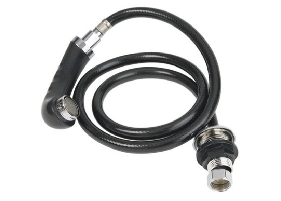 China Round Head Rubber Shower Hose For Salon Backwash Chair , 65cm Length supplier