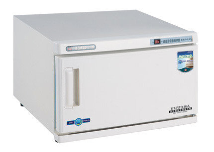 China High Power Beauty Salon Hot Towel Cabinet With Uv Sterilizer , 46*32*30 Cm supplier