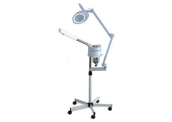 China 2 In 1 Beauty Salon Instruments Professional Facial Steamer With LED Magnifier Lens supplier