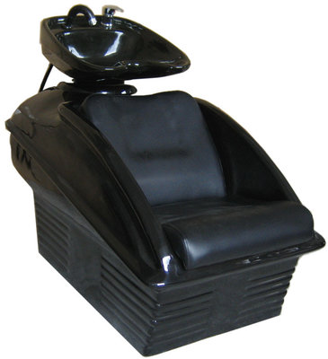 China Lie Down Shampoo Chairs And Sinks Fiberglass , Reclining Shampoo Chair 33" Height supplier