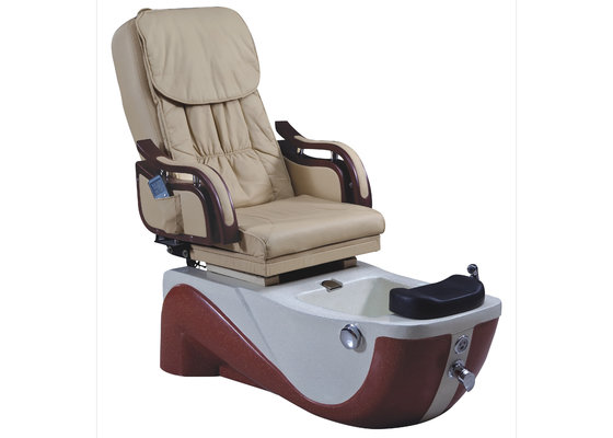 China Full Electric Pipeless Salon Pedicure Chairs With Chrome Steel Fixed Base WT-8238 supplier