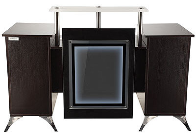 Elegant Spa Reception Desk Manicure Workstation With Polished Chrome Legs , 120cm Width supplier
