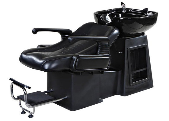 Traditional Backwash Reclining Shampoo Chair With Footrest , Salon Shampoo Units supplier