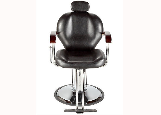 WT-3201 Black Professional Hair Styling Chair chrome armrest with wood for beauty hair salon supplier