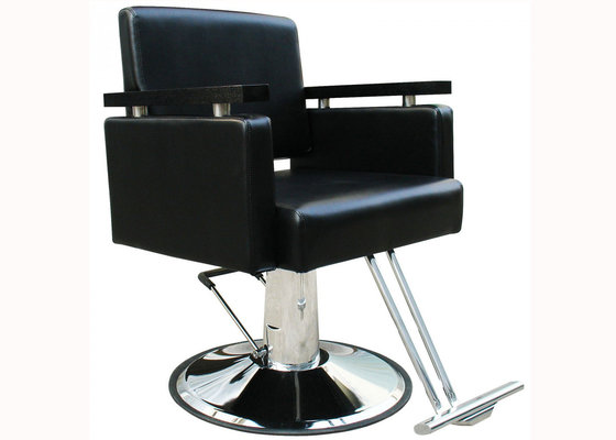 WT-3204  Square Professional Styling Chair for Fair Salon Wooden Handrest Round Base supplier