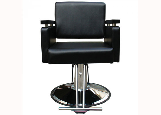 WT-3204  Square Professional Styling Chair for Fair Salon Wooden Handrest Round Base supplier