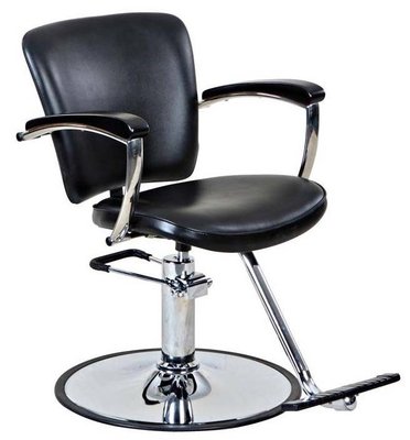 Round / Square Base Salon Hair Styling Chairs With Chrome Steel Foot Plate supplier