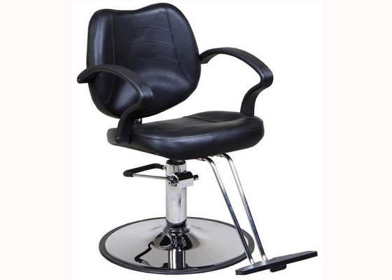 PU Handrest Hair Stylist Chair Affordable With Hydraulic Pump , 18 Inch Seat Depth supplier
