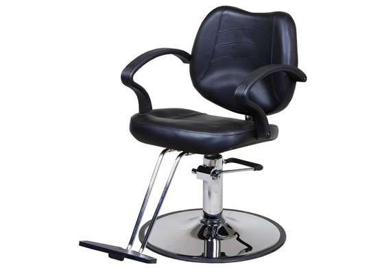 PU Handrest Hair Stylist Chair Affordable With Hydraulic Pump , 18 Inch Seat Depth supplier