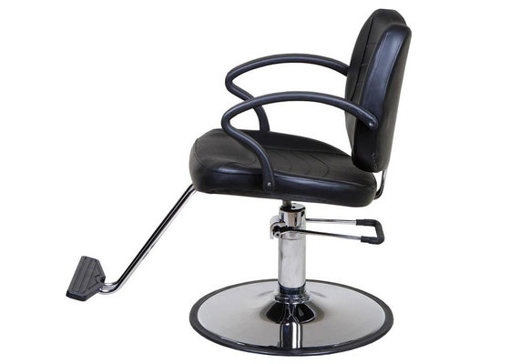 PU Handrest Hair Stylist Chair Affordable With Hydraulic Pump , 18 Inch Seat Depth supplier