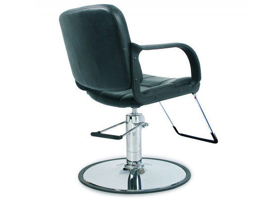 Big Footrest Hair Salon Chairs Round Base With Rubber Ring , Height Adjustable supplier