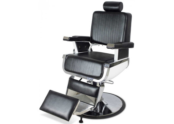 Traditional Reclining Barber Chair For Beauty Salon , Barber Stools Chairs supplier
