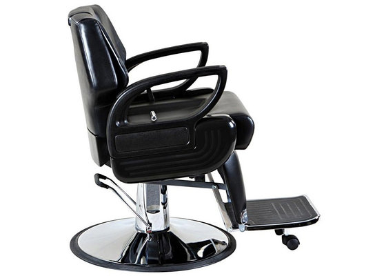 Custom All Purpose Salon Barber Chair 38" Height For Man , Pu Leather Materials supplier