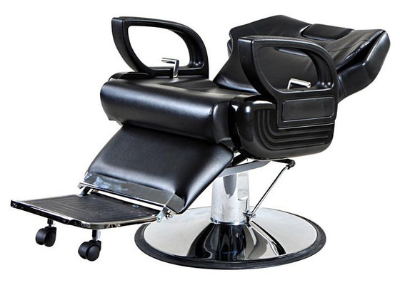 Custom All Purpose Salon Barber Chair 38" Height For Man , Pu Leather Materials supplier