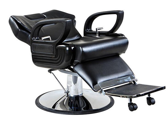 Custom All Purpose Salon Barber Chair 38" Height For Man , Pu Leather Materials supplier